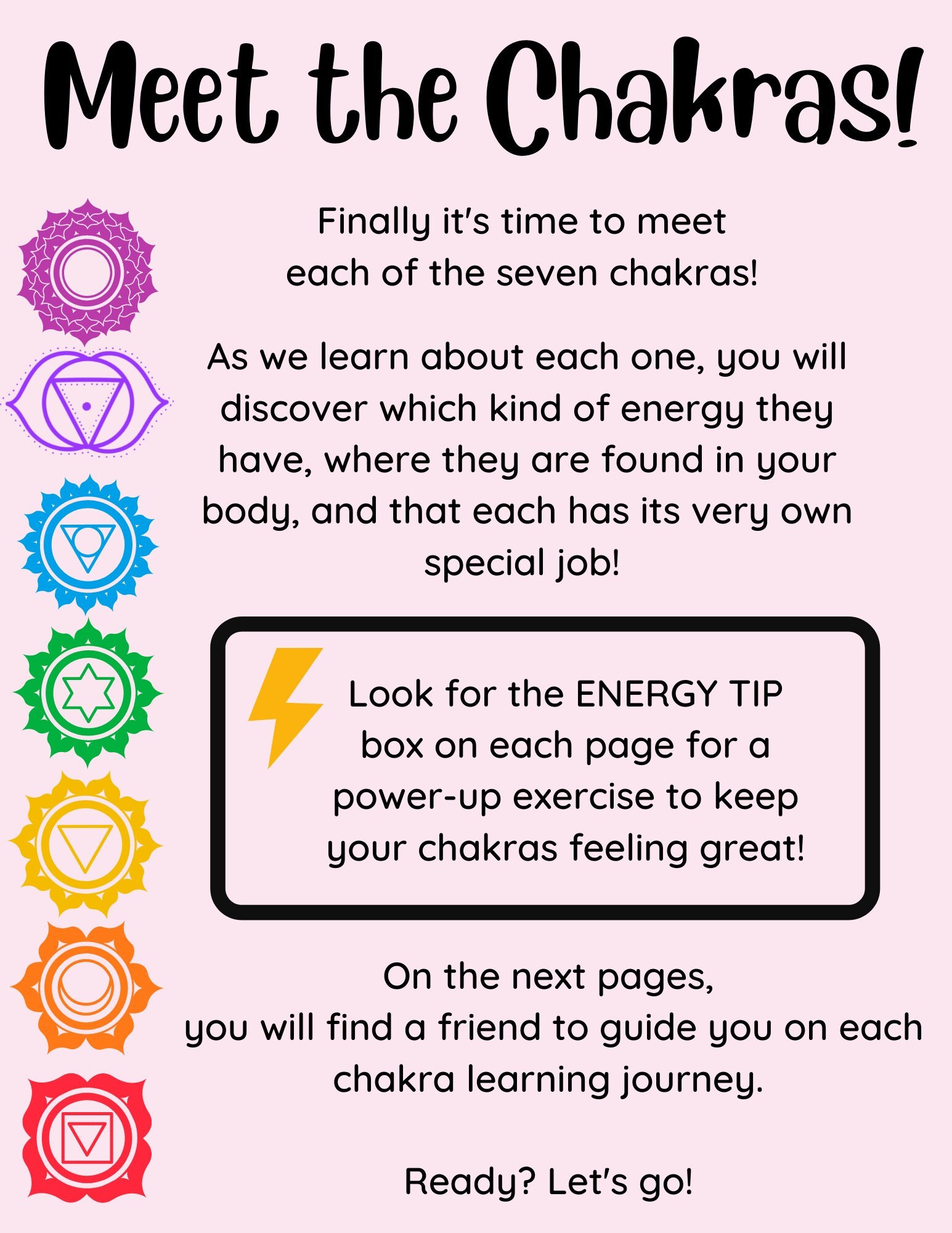 The Chakra Primer for Kids: 21-page Course for Elementary Learning - Etsy