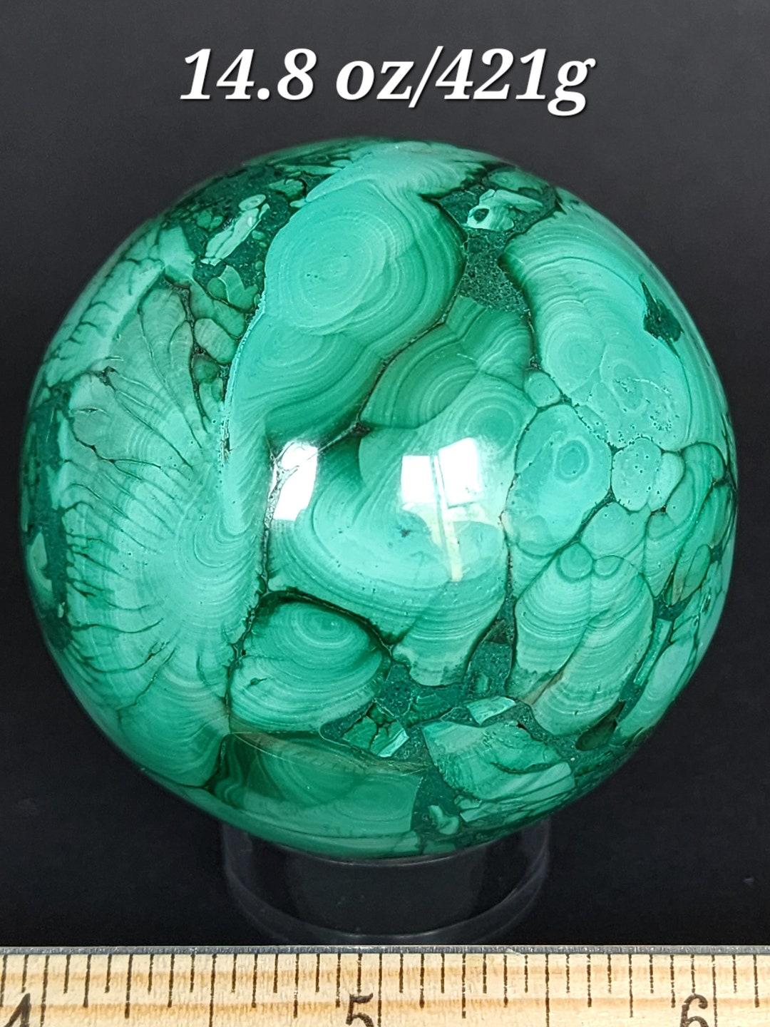 BEAUTIFUL MALACHITE SPHERE - One of A Kind - Etsy