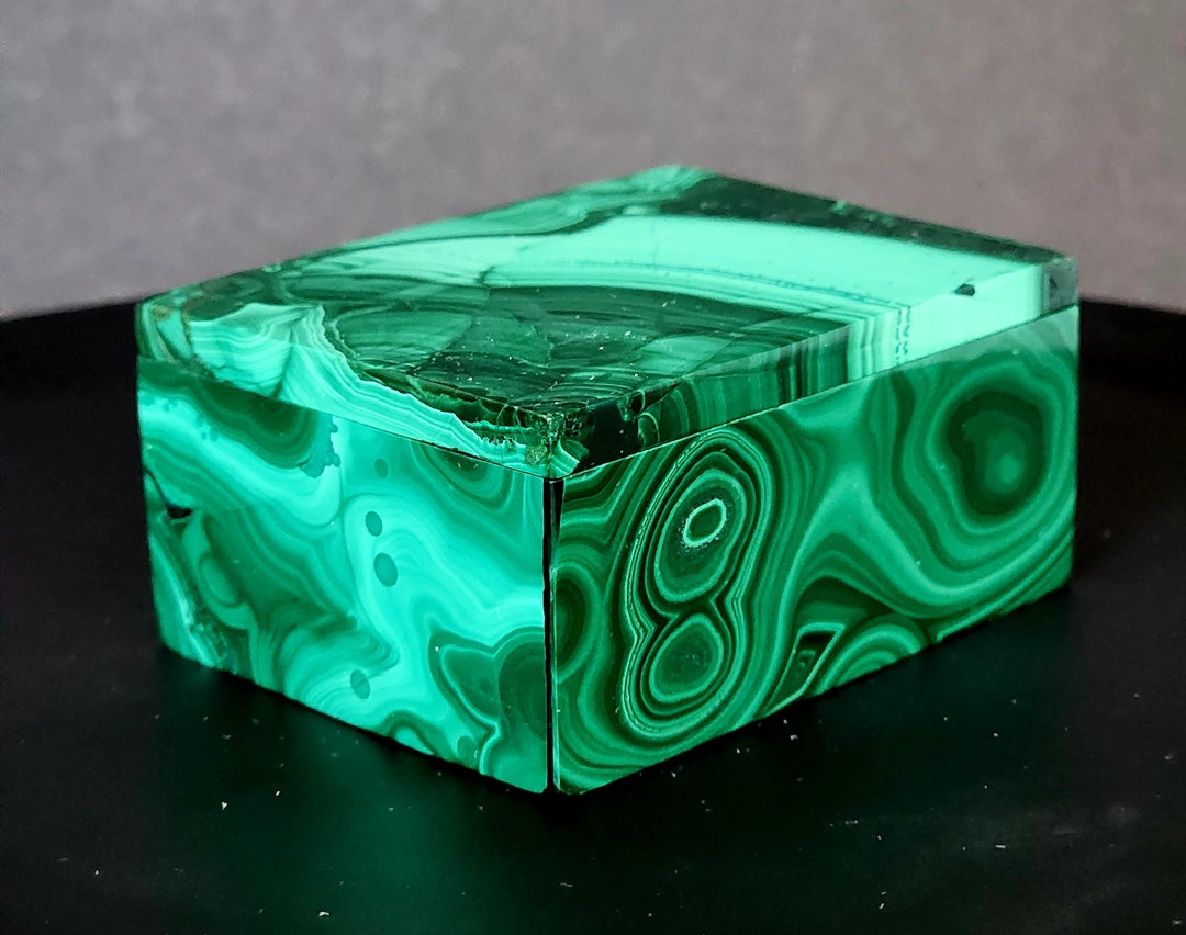 BEAUTIFUL and HAND MADE Malachite Box - Etsy