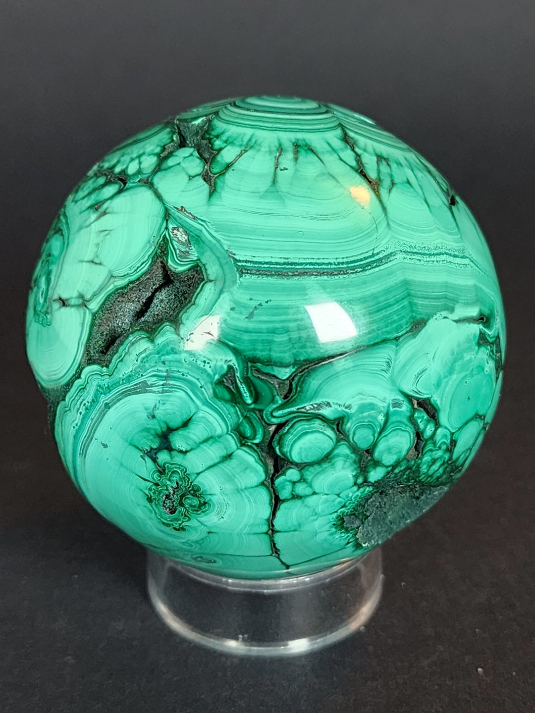MALACHITE SPHERE - Rare Find!!!! - Etsy