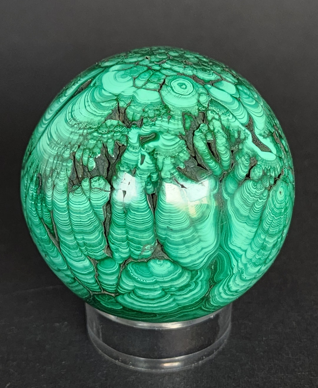 MALACHITE SPHERE Very Rare Piece - Etsy