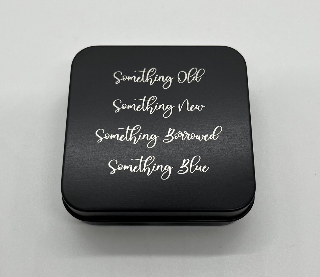 Wedding Party Box Favor, Custom Engraved Tin Keepsake, Wedding Guest ...