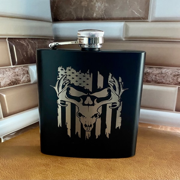 Skull Flask - Etsy