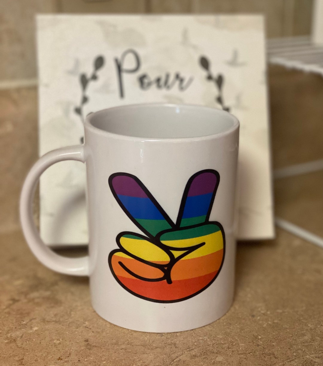 Pride Mug Pride Coffee Mug Pride Tea Mug LBGTQ Mug Peace - Etsy