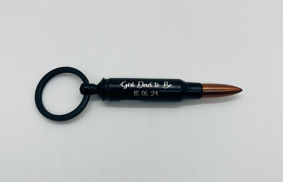 Custom Engraved or Blank Bullet Bottle Opener Keychain With Mini ...