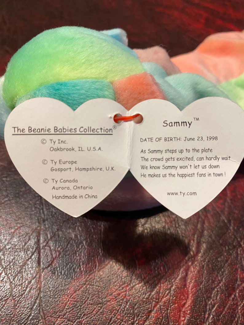 Sammy Vintage Beanie Baby 1998 - Etsy