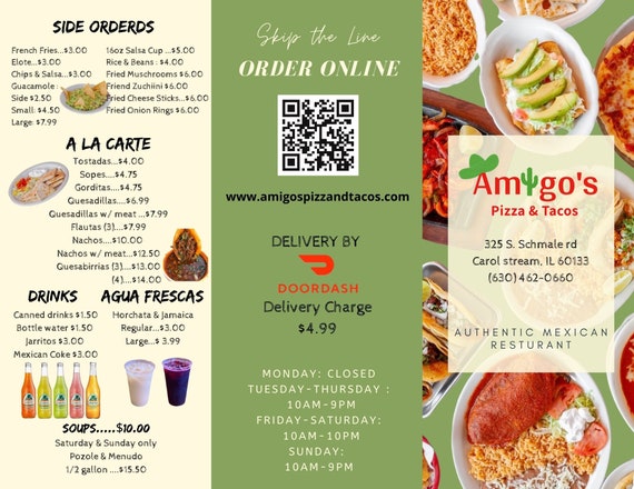 Custom Restaurant Menu - Etsy