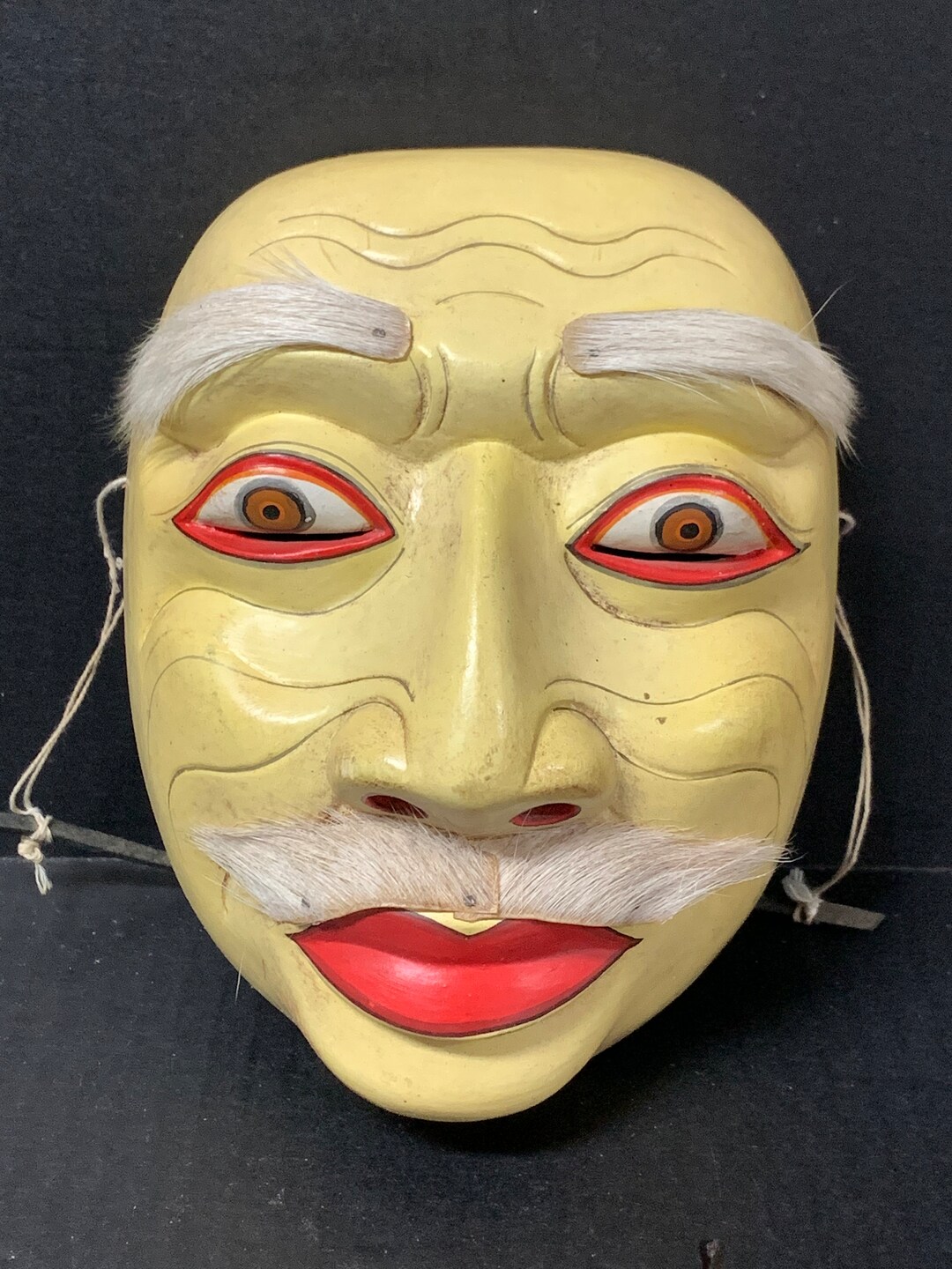 Vintage Indonesian Wooden Topeng Mask - Etsy