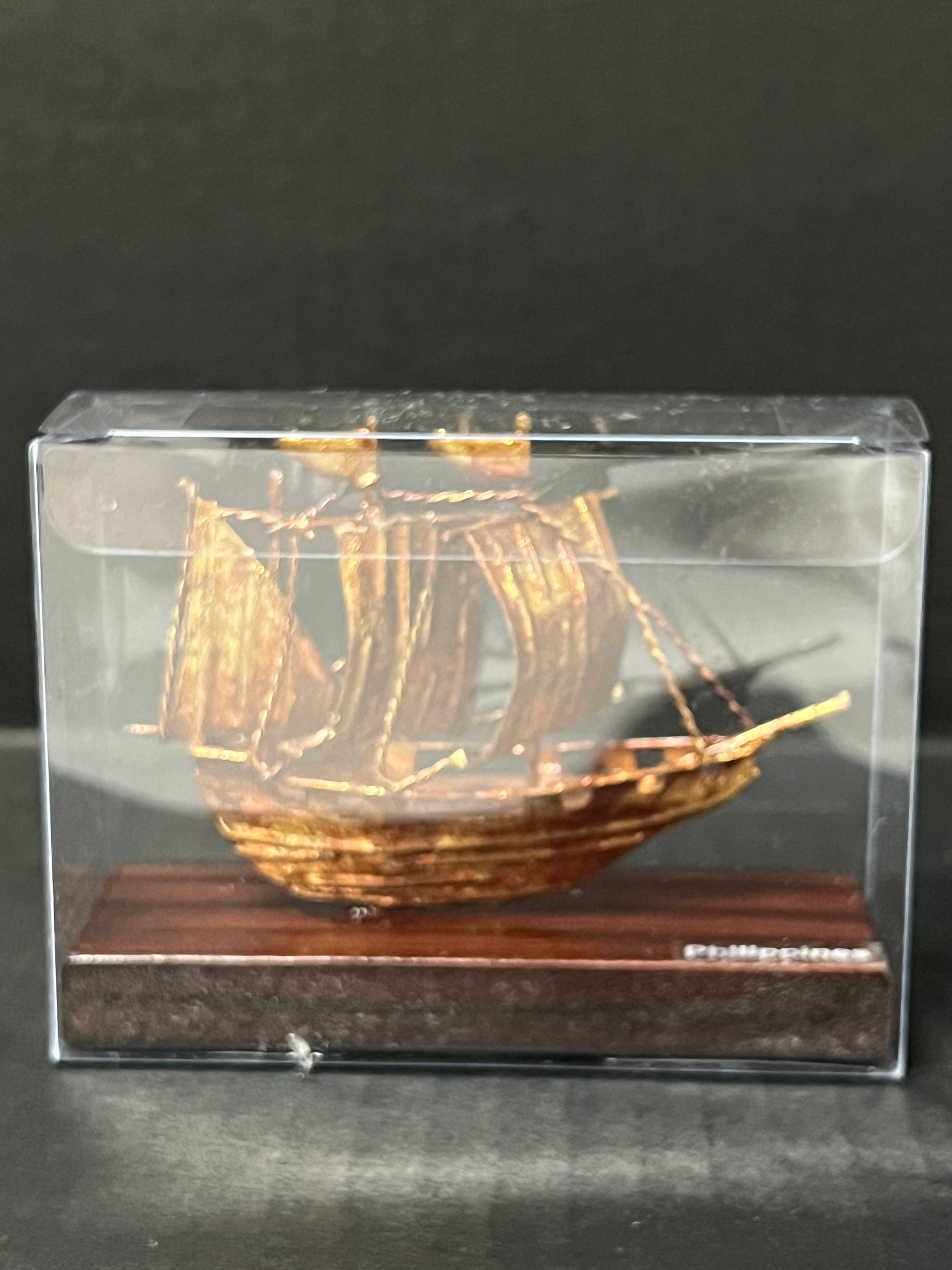 Authentic Philippine Handmade Die Cast Metal VINTA BOAT Sculpture ...