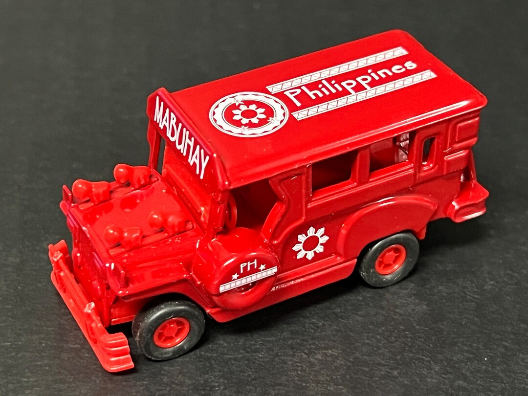 Authentic Philippine Handmade Die Cast Metal JEEPNEY Sculpture Souvenir ...