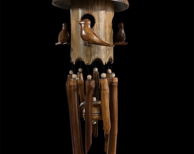 Authentic Philippine Handmade Natural Bamboo and Coconut Shell Wind ...