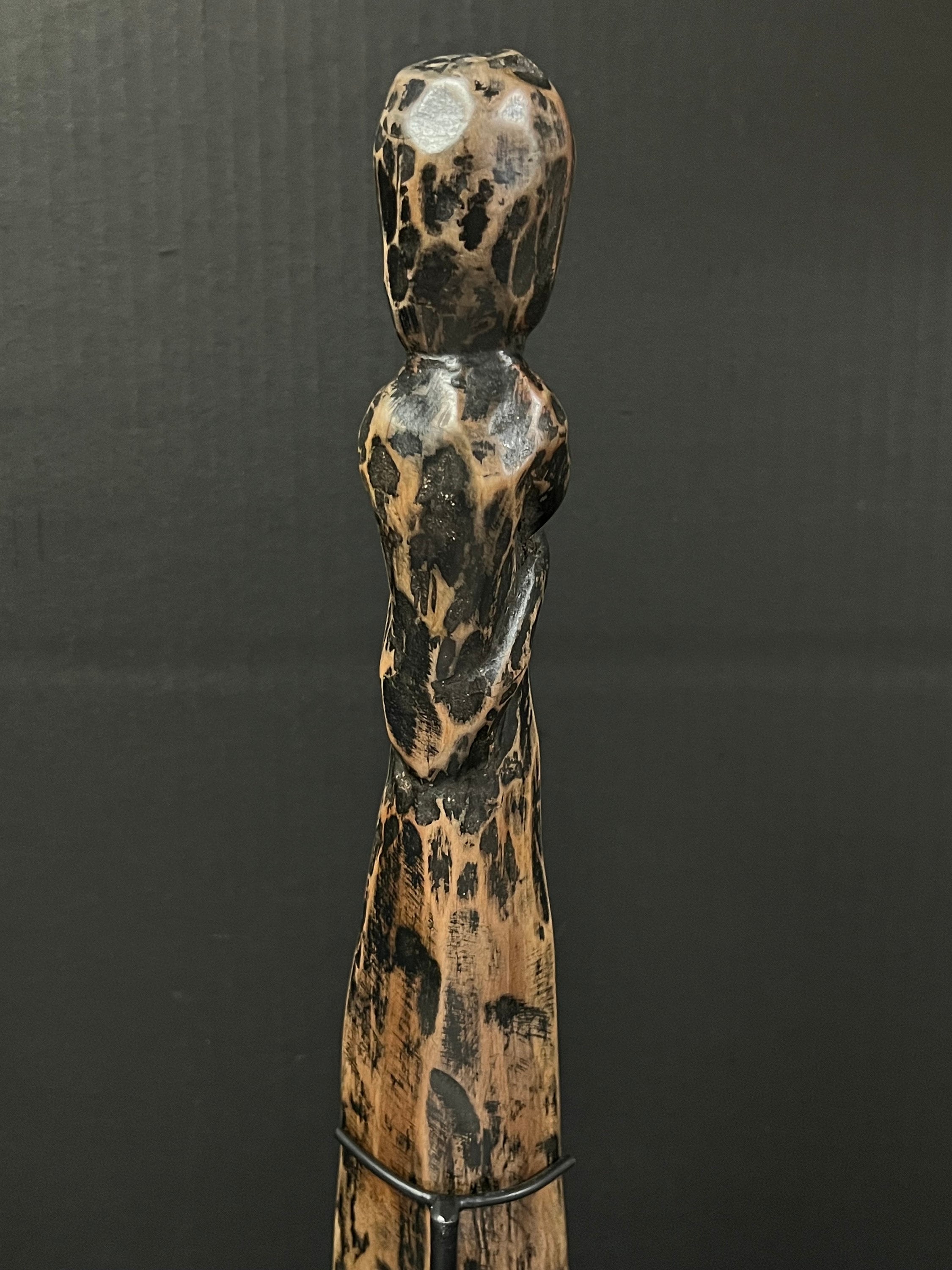 Philippine Ifugao Tribal Art Carved Wood Figurative Cooking Spatula ...