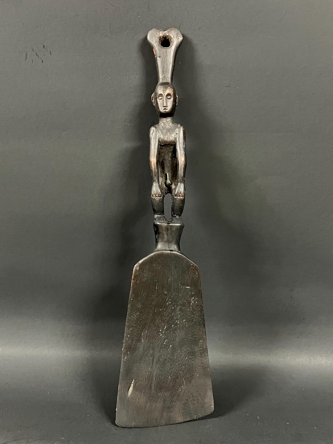 Philippine Ifugao Tribal Art Carved Wood Figurative Cooking Spatula ...