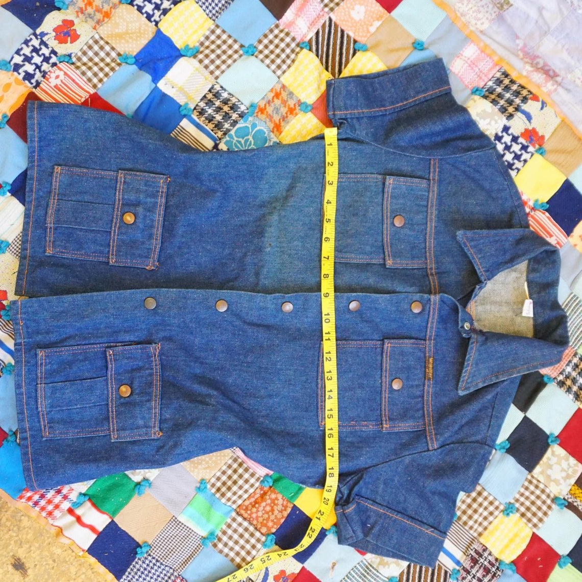 Vintage Women's 1970s Wrangler Denim Safari Short Sleeve Shirt - Etsy