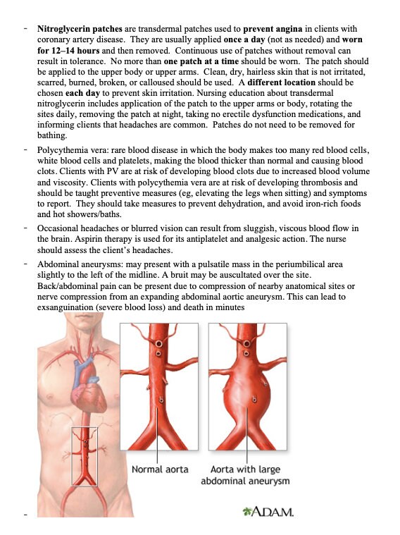 UWORLD- NCLEX REVIEW- Cardiac System- 36 Pages - Etsy