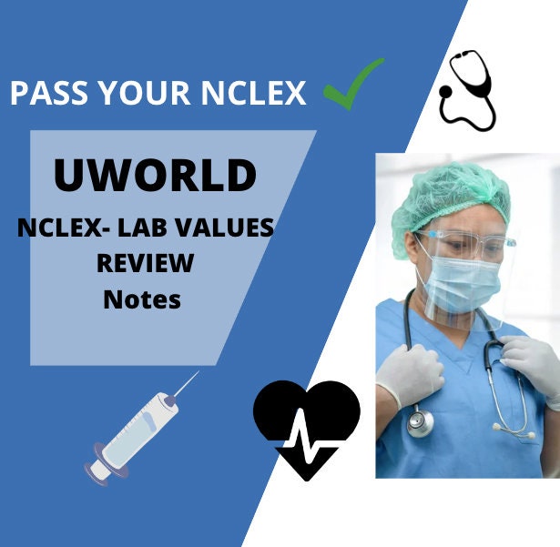 UWORLD- NCLEX REVIEW- Lab Values - Etsy
