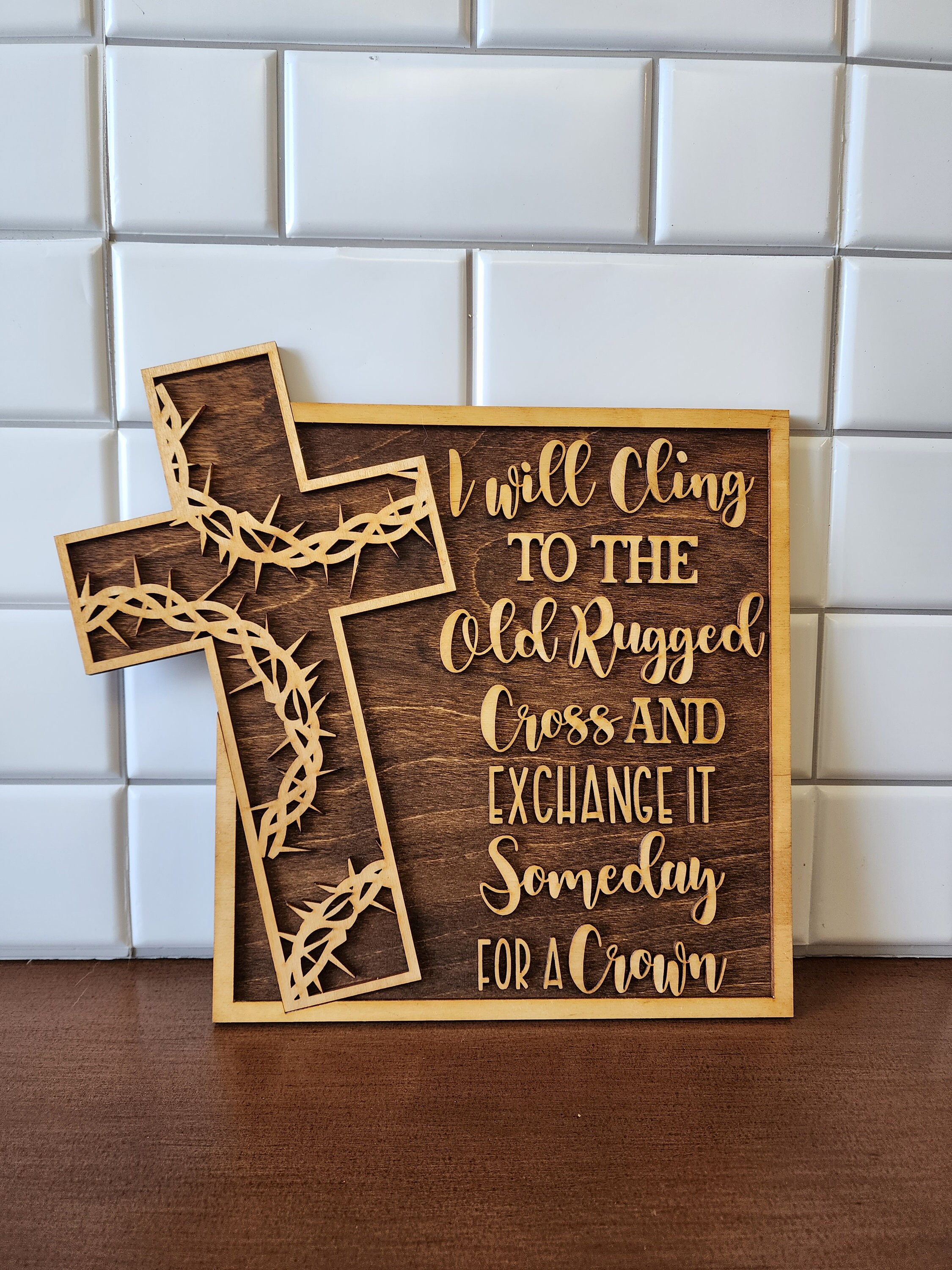 I Will Cling to the Old Rugged Cross and Exchange It Someday for a ...
