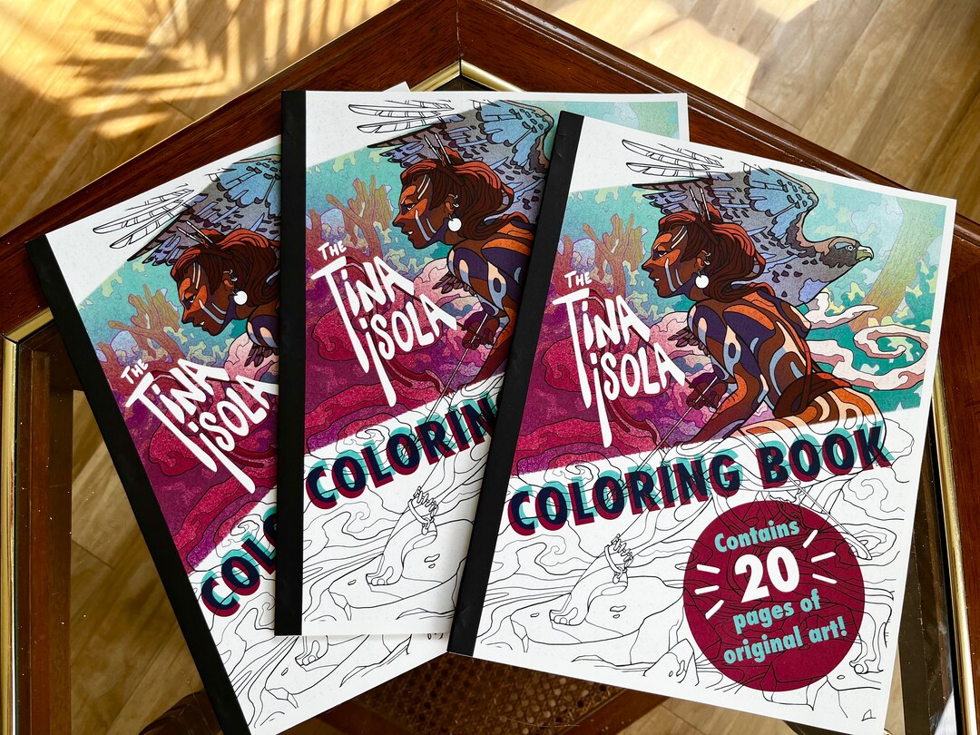 Coloring Book by Tina Isola - 20 Pages of Original Art, Handmade - Etsy
