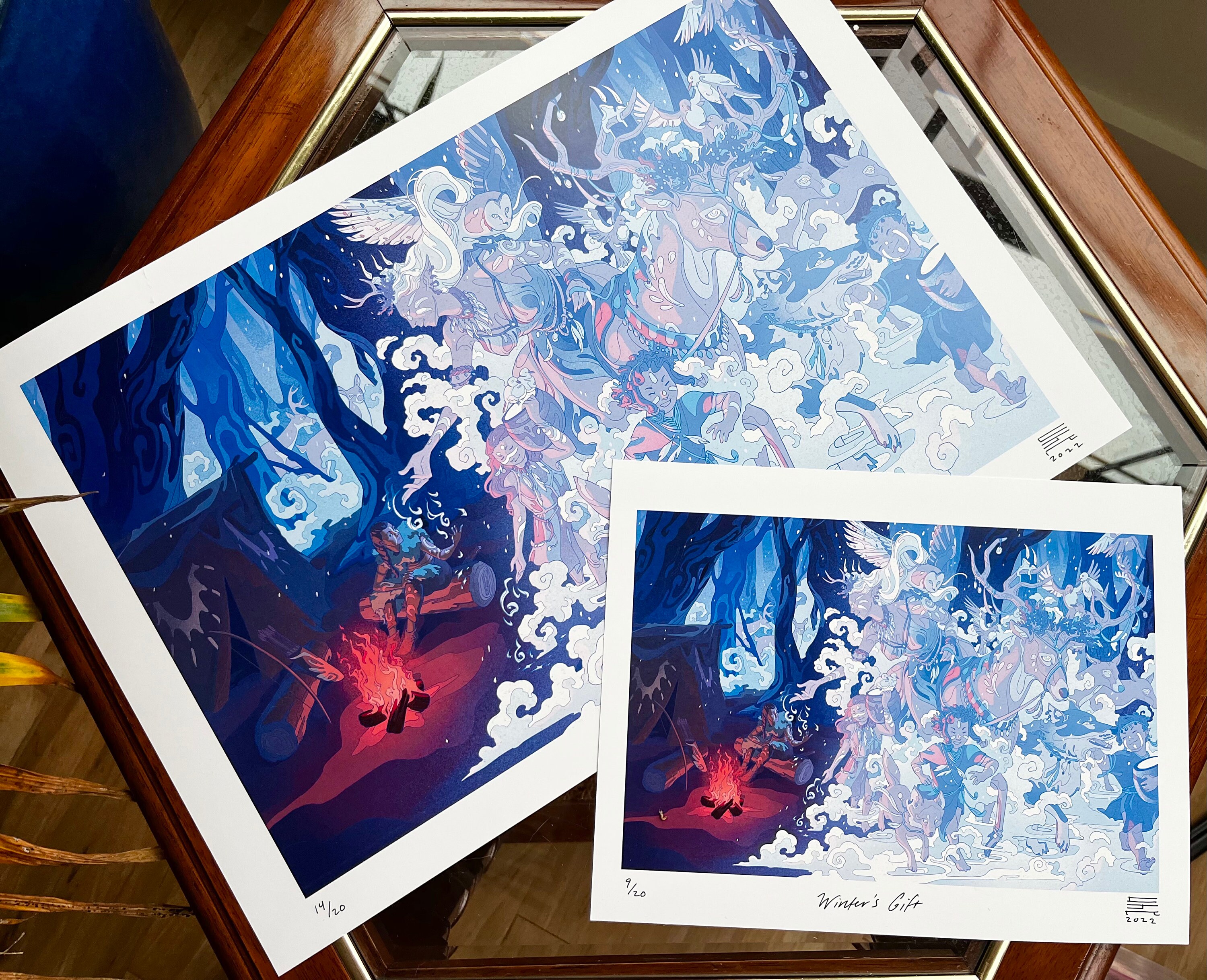 Winter’s Gift Seasonal Art Print - Etsy