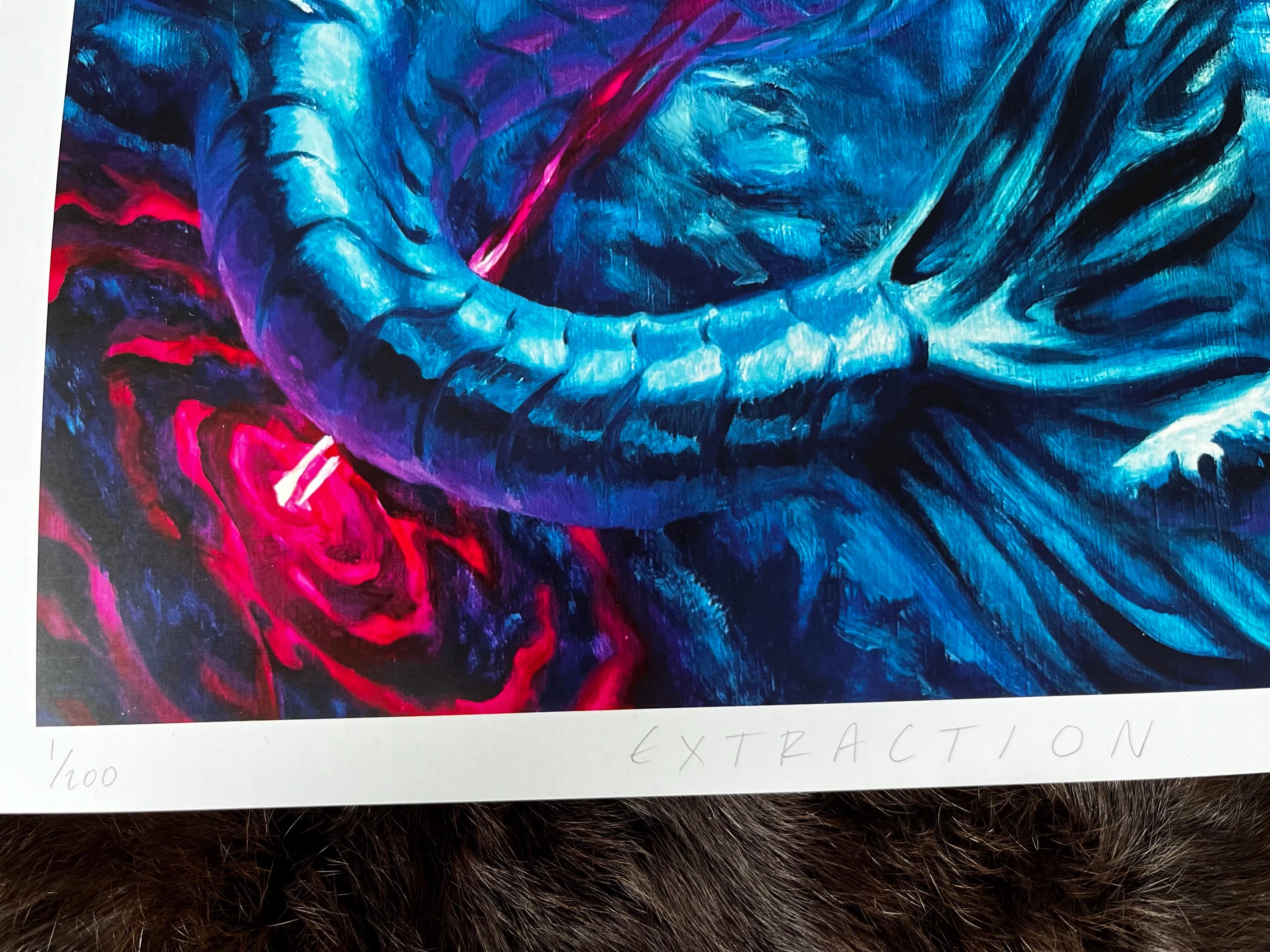 EXTRACTION - the Mermaid’s Sword Fantasy Art Print - Etsy