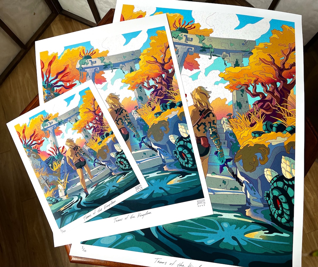 Tears of the Kingdom Zelda Fanart Print - Etsy