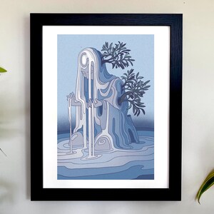 Sorrow - Original Print Depicting the Overflow of Grief - Etsy