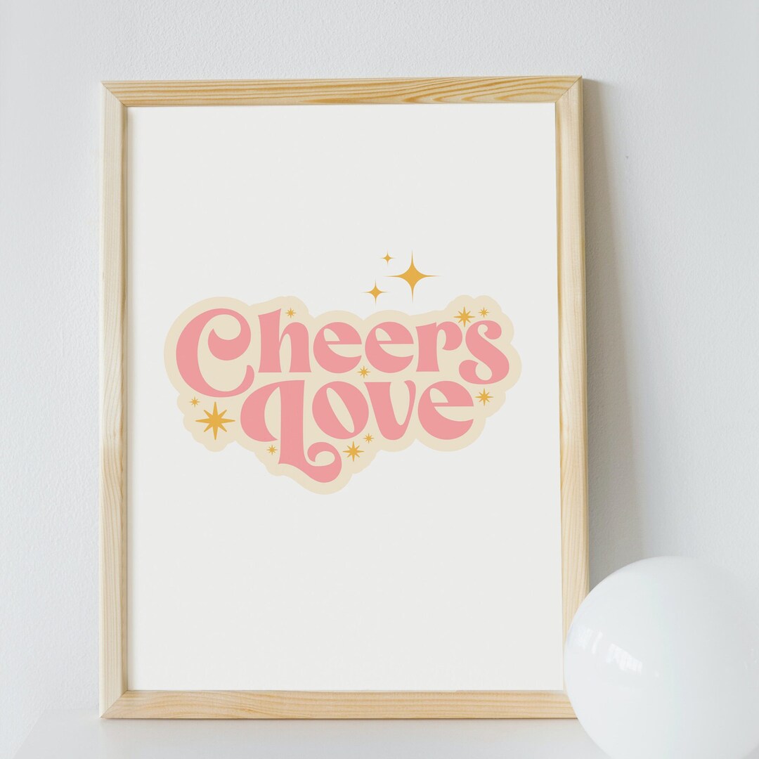 Cute Wall Art Printable | Digital Download | Love | Cute Girly Art ...
