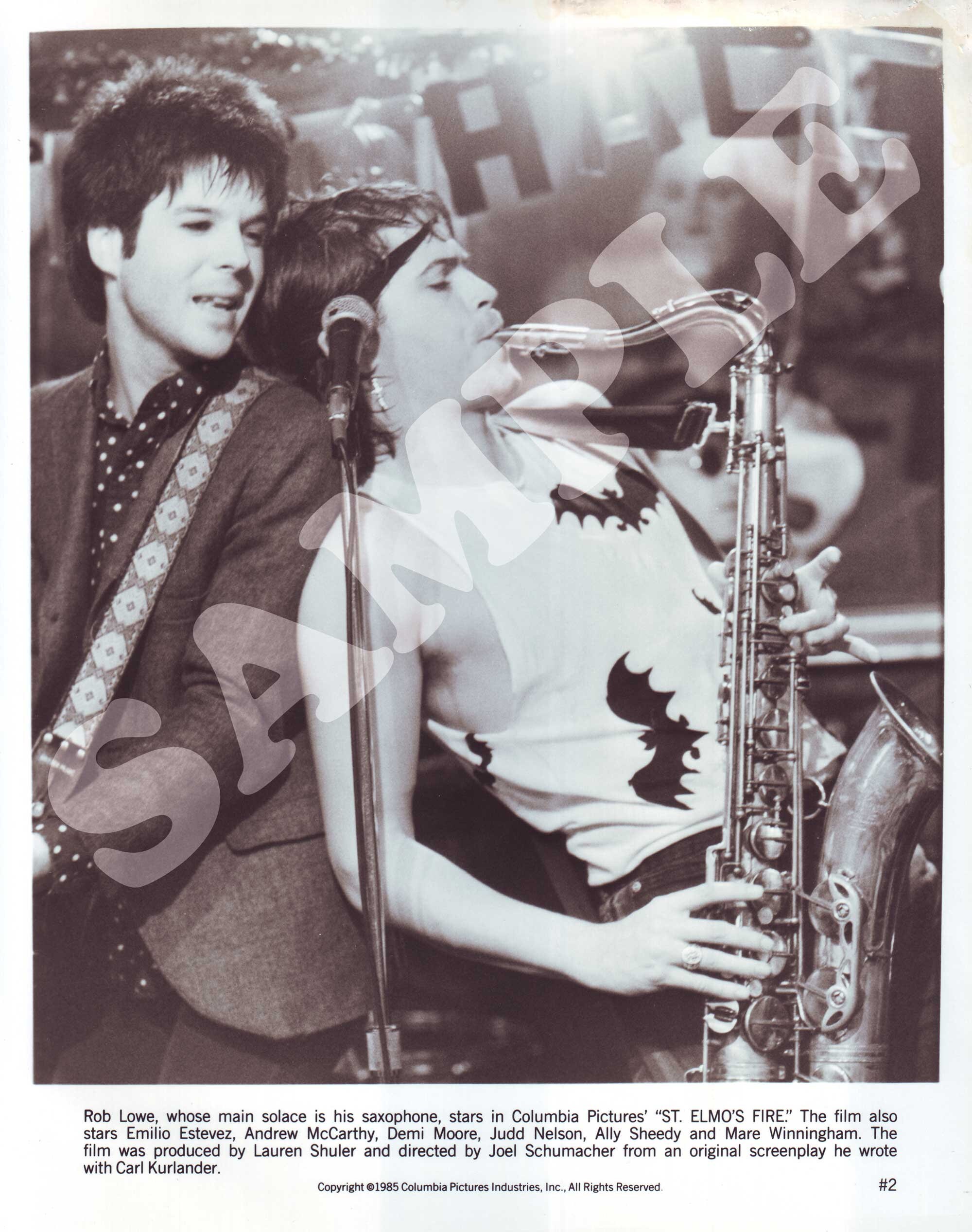 Rob Lowe, St. Elmo's Fire | Original Glossy 8x10 Movie Still - Etsy