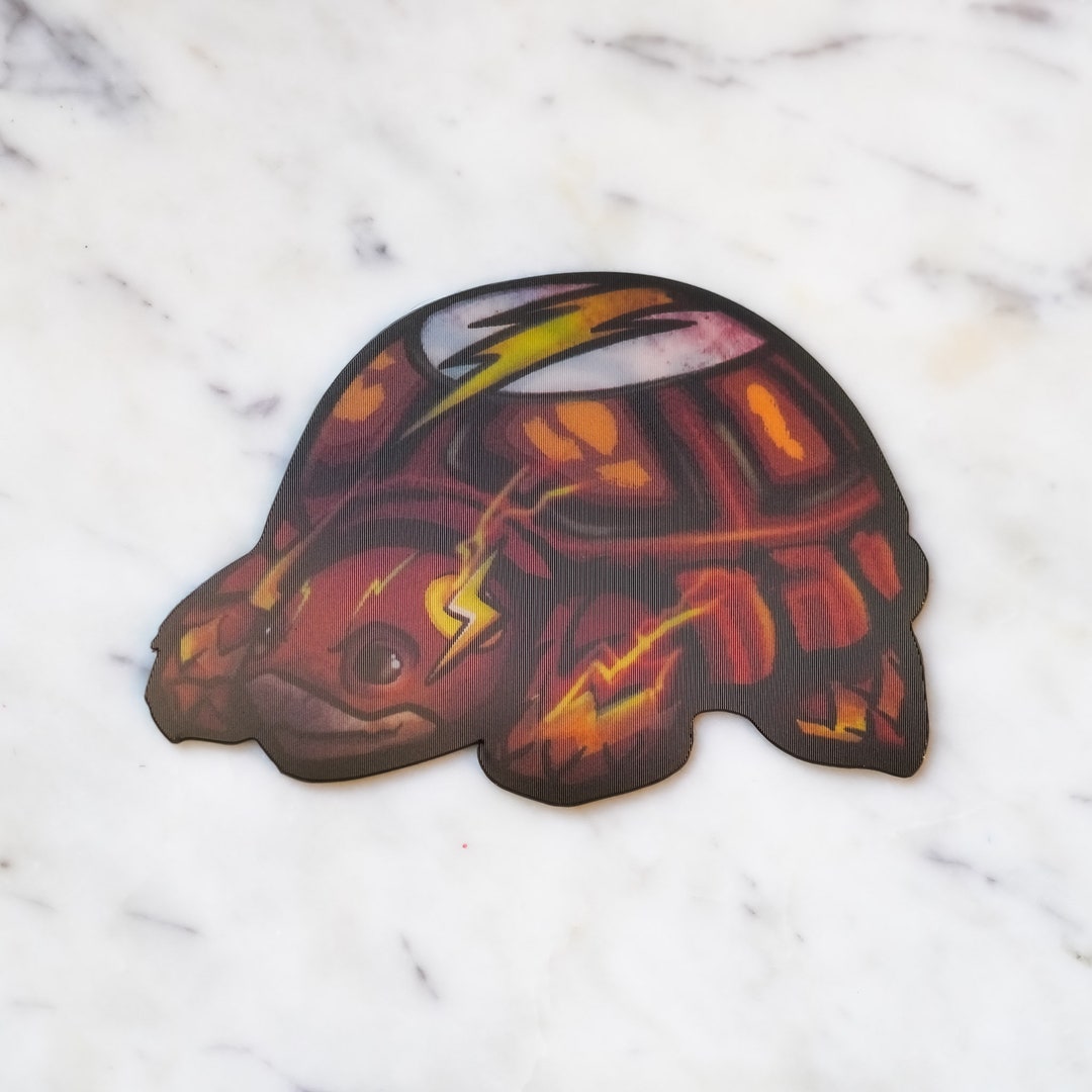 Tortoise Turtle Flash Peeker Vinyl Sticker 3D Motion/animated - Etsy