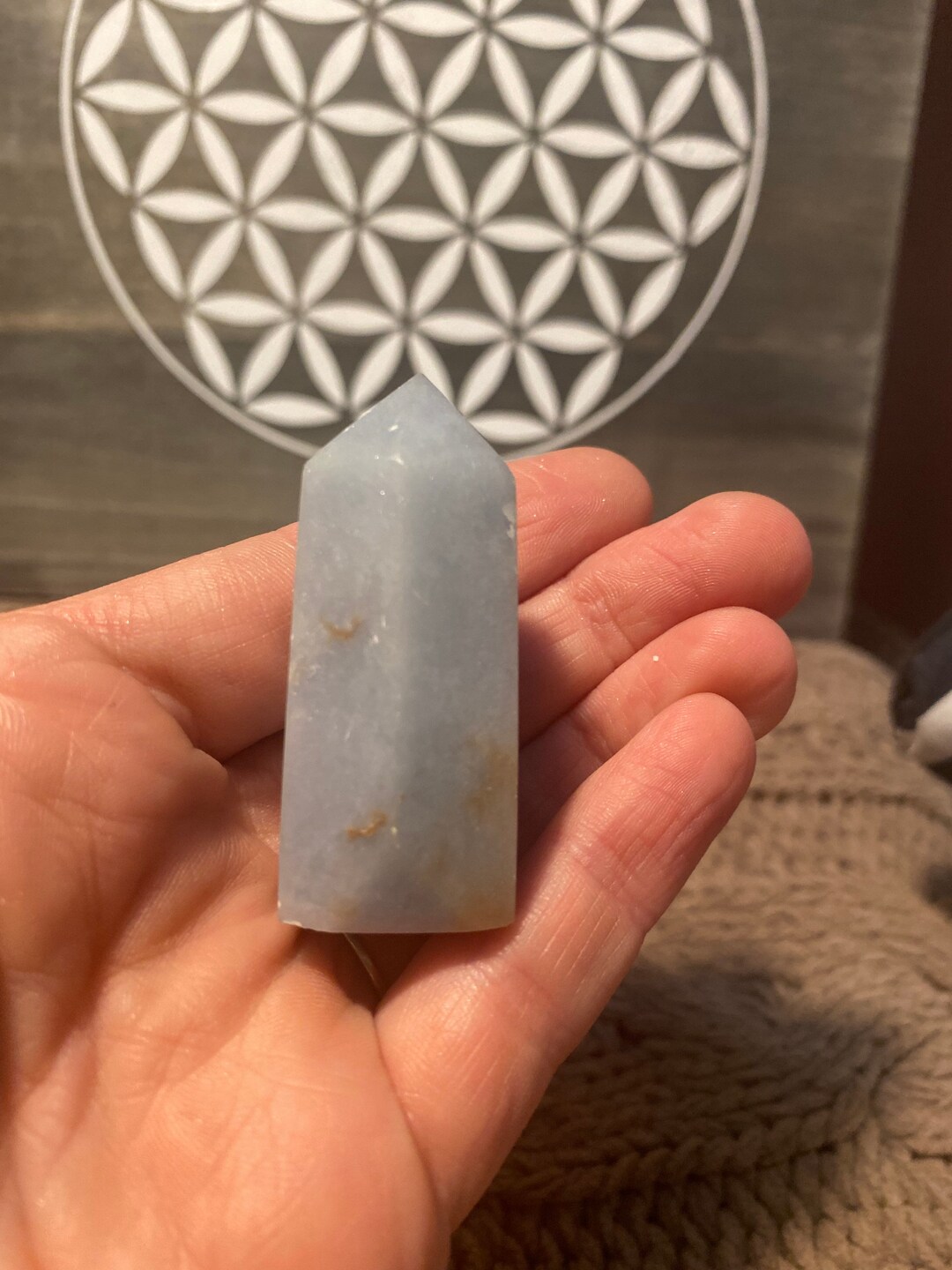 Angelite Point Crystals Towers Chakras Reiki Healing - Etsy