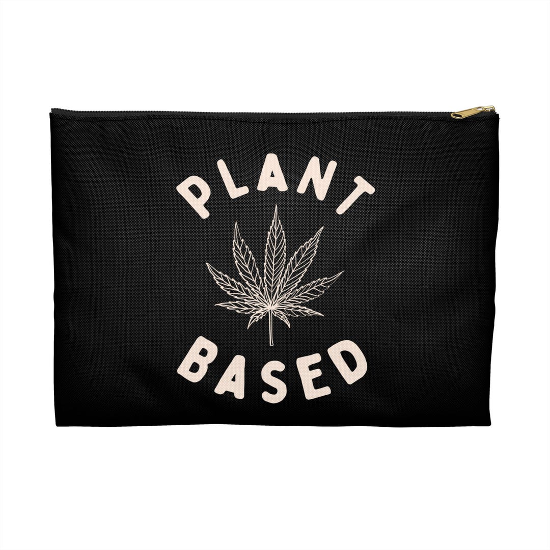 Plant Based Cannabis Accessory Pouch, Weed Lover Organizer Bag ...