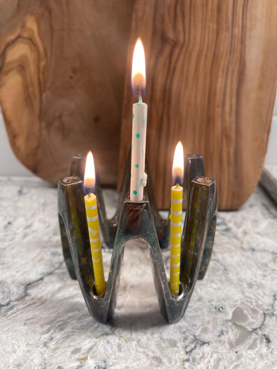 Dansk Silver Candle Holder Crown Shaped for 12 Mini Taper Candles - Etsy