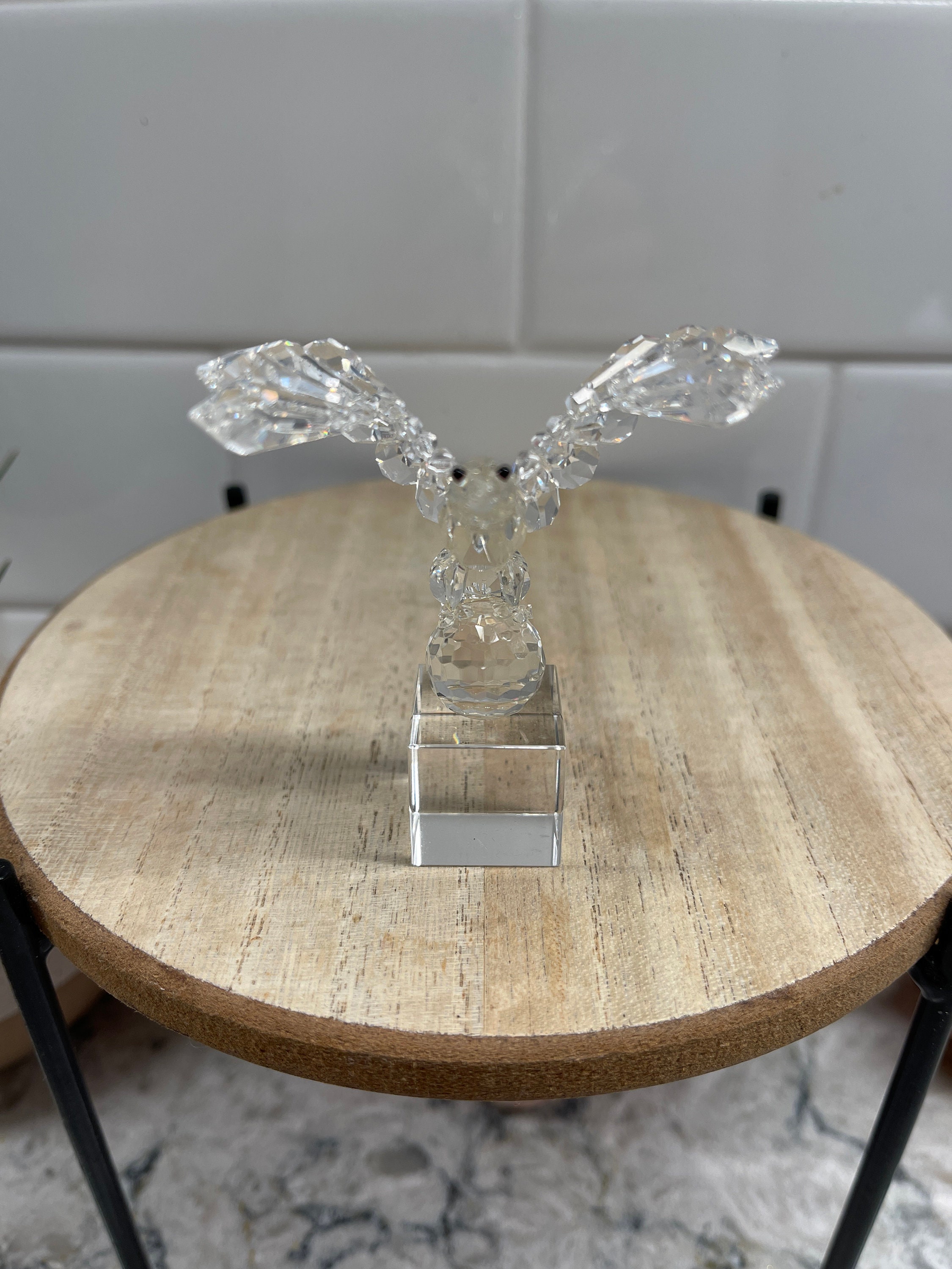 Crystal Eagle on a Stand - Etsy