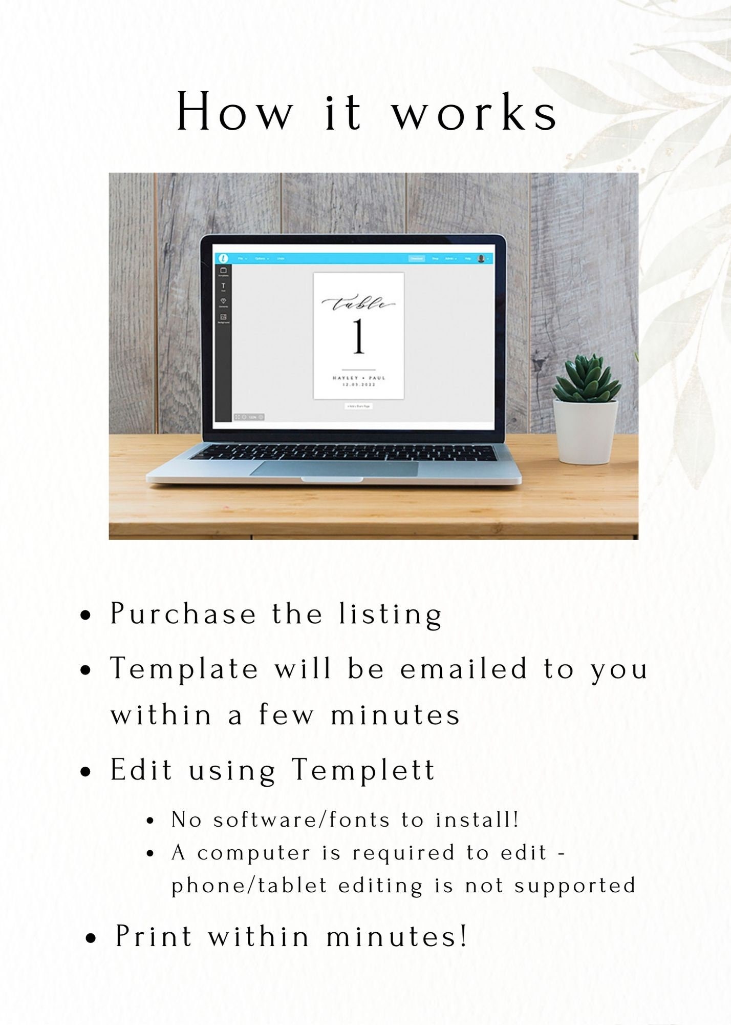 Fully Editable Modern Wedding Sign Template Unlimited Download 5x7 8x10 ...