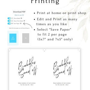 Minimal Bubbles Send off Template | Bubbles Farewell Template Modern ...