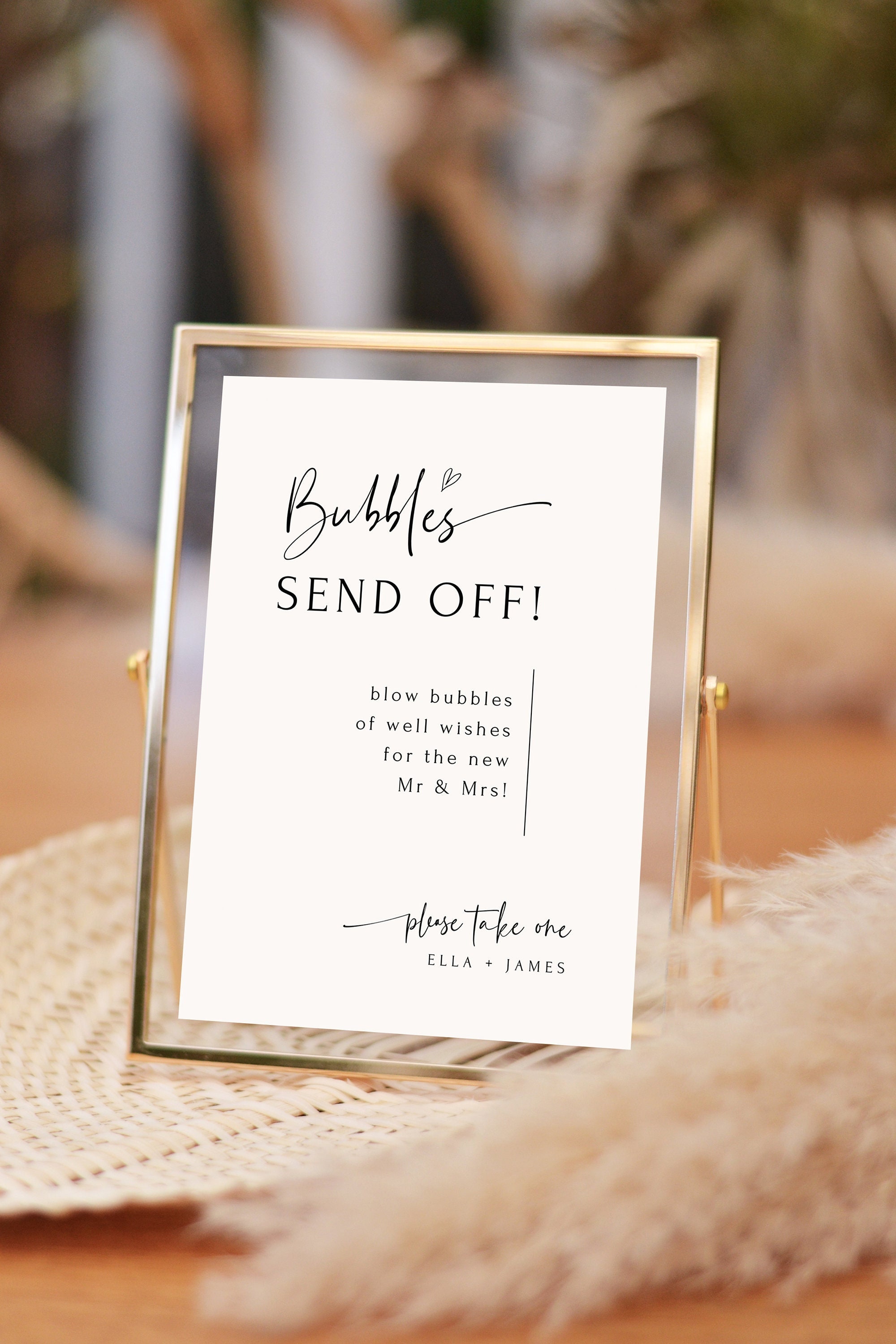 Bubbles Send off Sign Template for Wedding Bubbles for Send off Sign ...