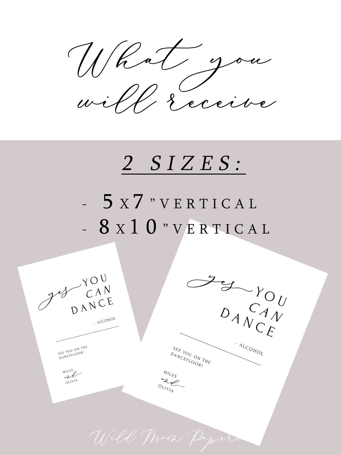Dance Floor Sign Template for Wedding Yes You Can Dance - Etsy