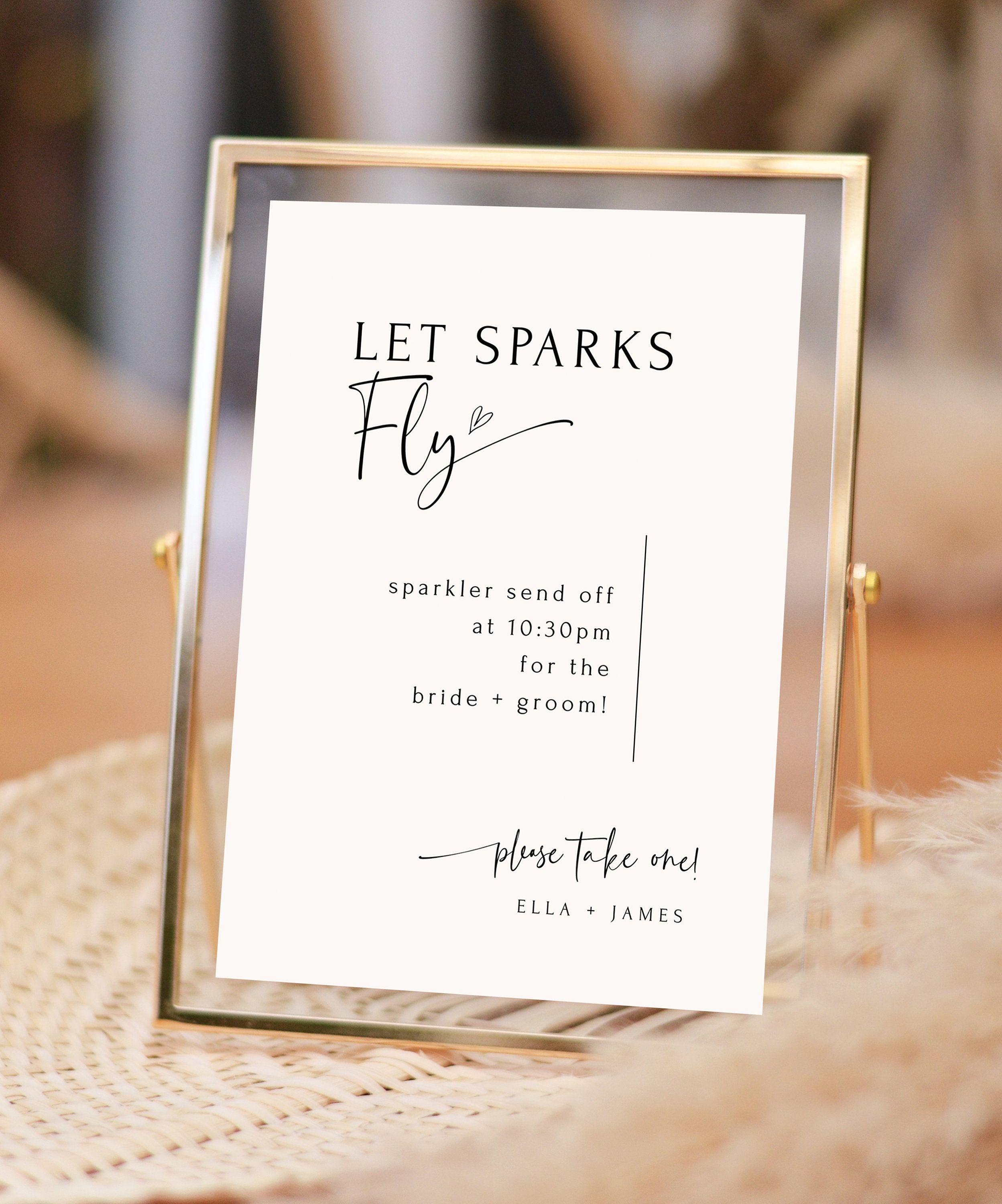Lets Sparks Fly Sign Printable 5x7 | Sparkler Send off Sign for ...