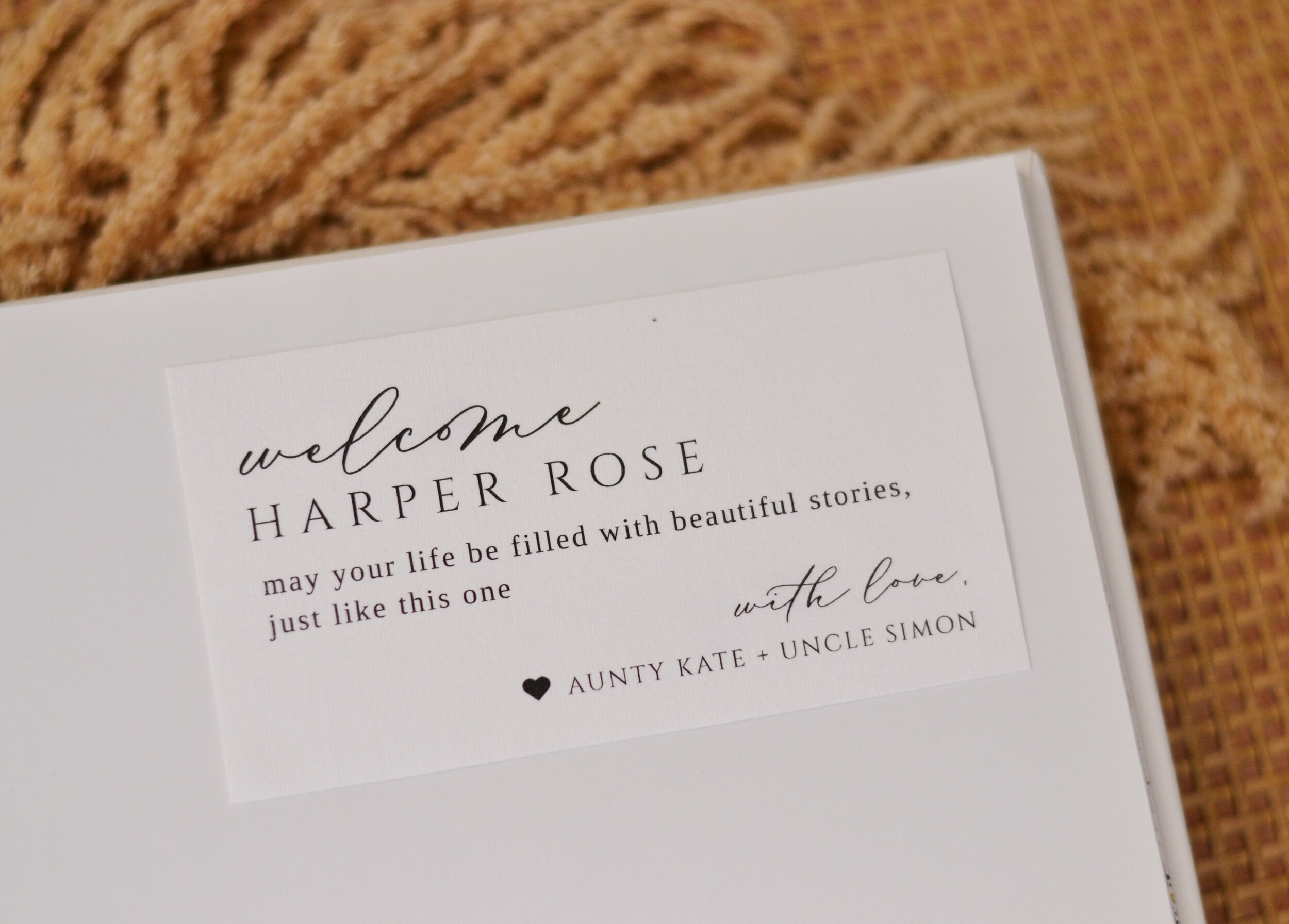 Bookplate for Baby Template | Book Plaque/inscription | Customized Baby ...