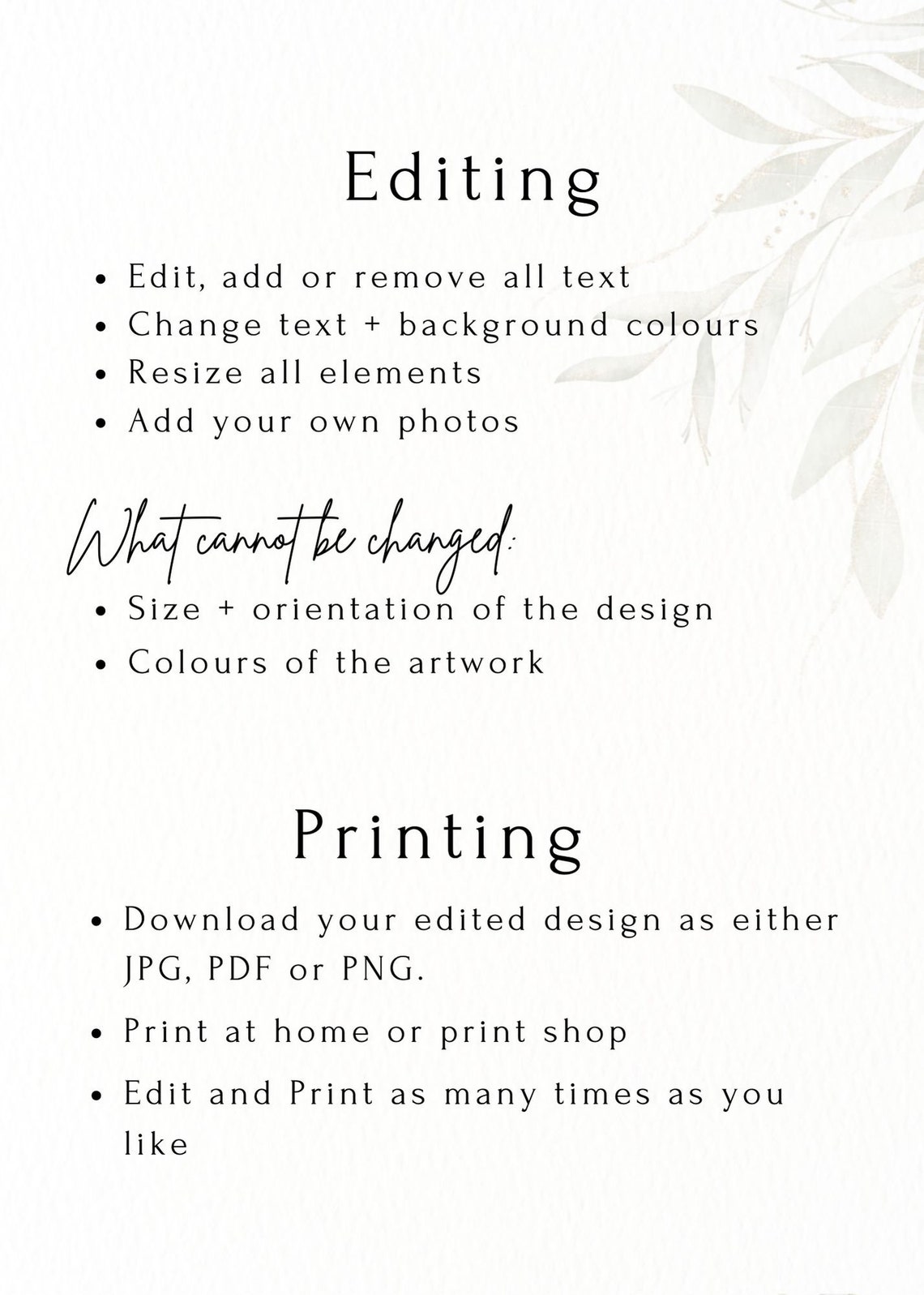 Fully Editable Modern Wedding Sign Template Unlimited Download 5x7 8x10 ...