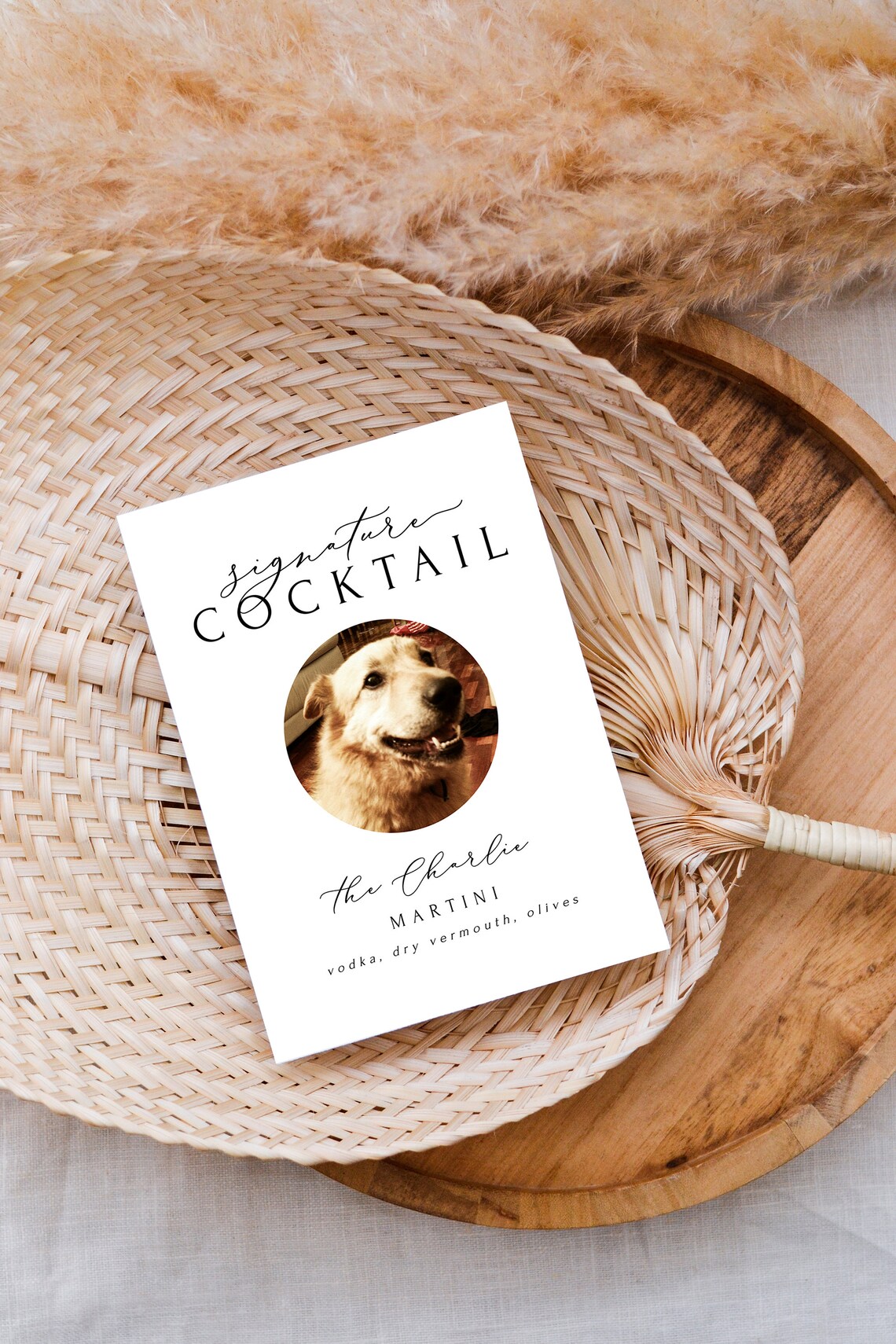 Dog Signature Cocktail Sign Signature Drink Sign Dog - Etsy