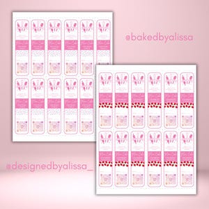 Editable Mini Cake Tin Labels for Canva | Cute and Customizable Designs ...