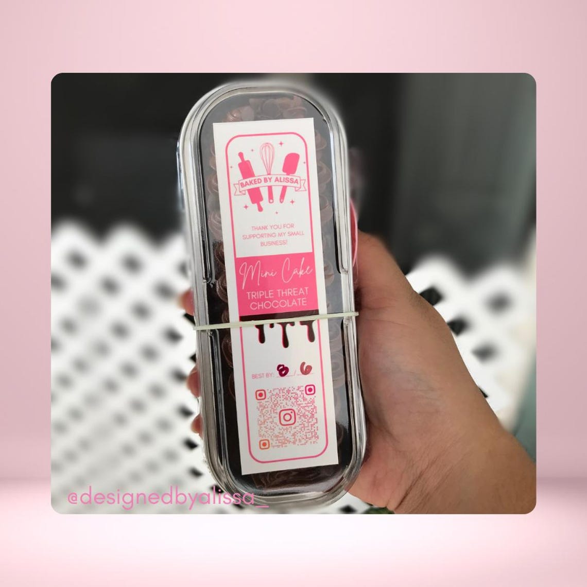 Editable Mini Cake Tin Labels for Canva | Cute and Customizable Designs ...