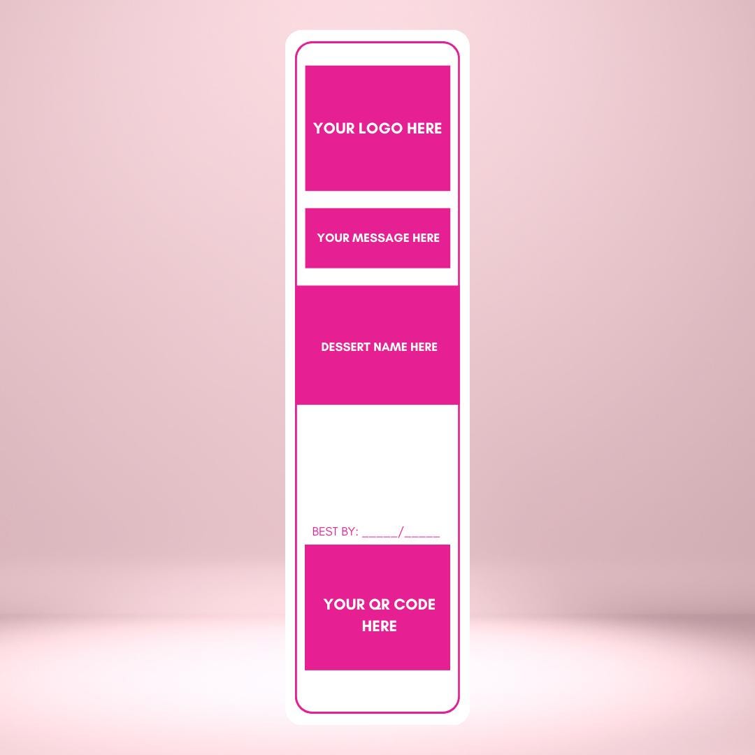 Editable Mini Cake Tin Labels for Canva | Cute and Customizable Designs ...