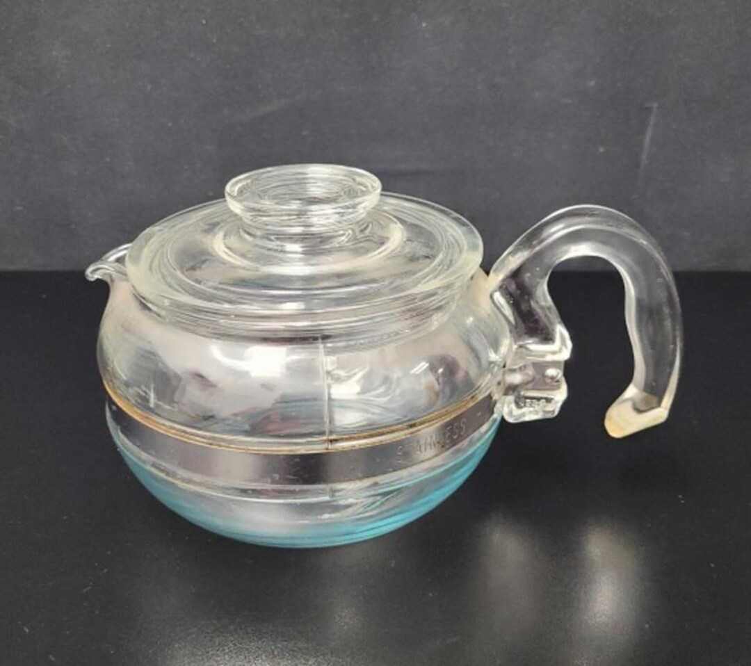 Vintage Pyrex Glass Flameware 8446B 6 Cup Teapot 7756-N21 - Etsy