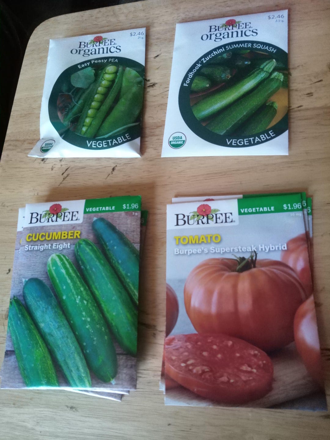Heirloom Vegetable Seed Pack, Tomato, Cucumber, Pea, Zucchini - Etsy