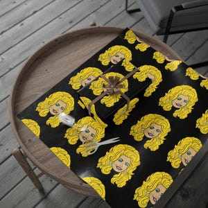 Dolly Parton Inspired Wrapping Paper, Fun Gift Wrap for Birthdays ...