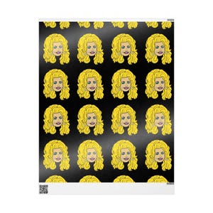 Dolly Parton Inspired Wrapping Paper, Fun Gift Wrap for Birthdays ...
