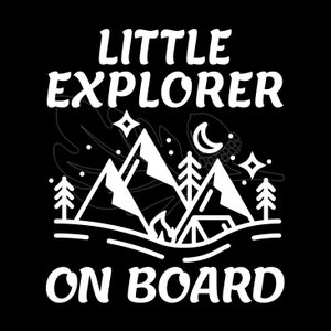 Little Explorer on Board, Car Decal, Adventurous Family, Baby Shower ...