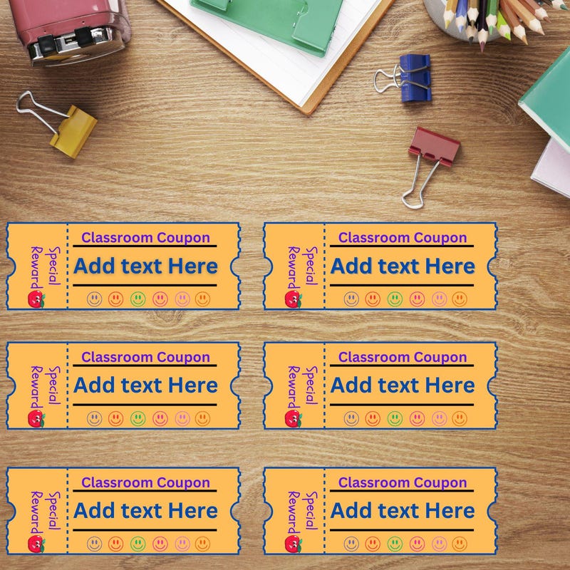 Classroom Coupons - Etsy